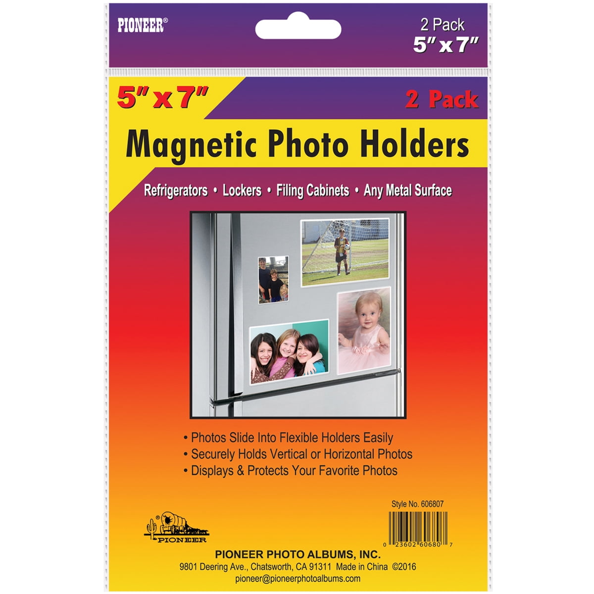 Magnetic Photo Holders 2/Pkg-5"X7" - Walmart.com