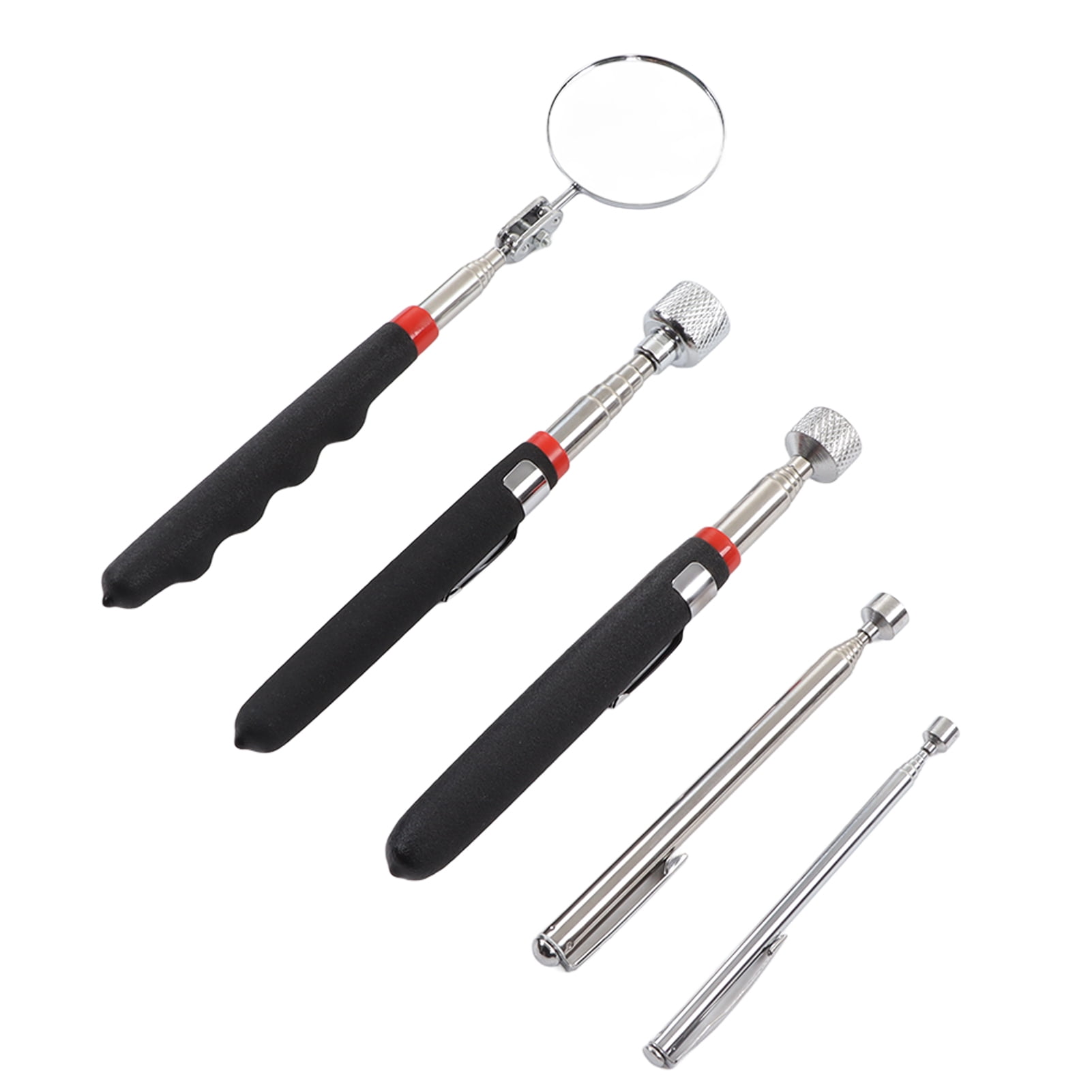 Magnetic Pickup Tool with Round Inspection Mirror 360° Rotation ...