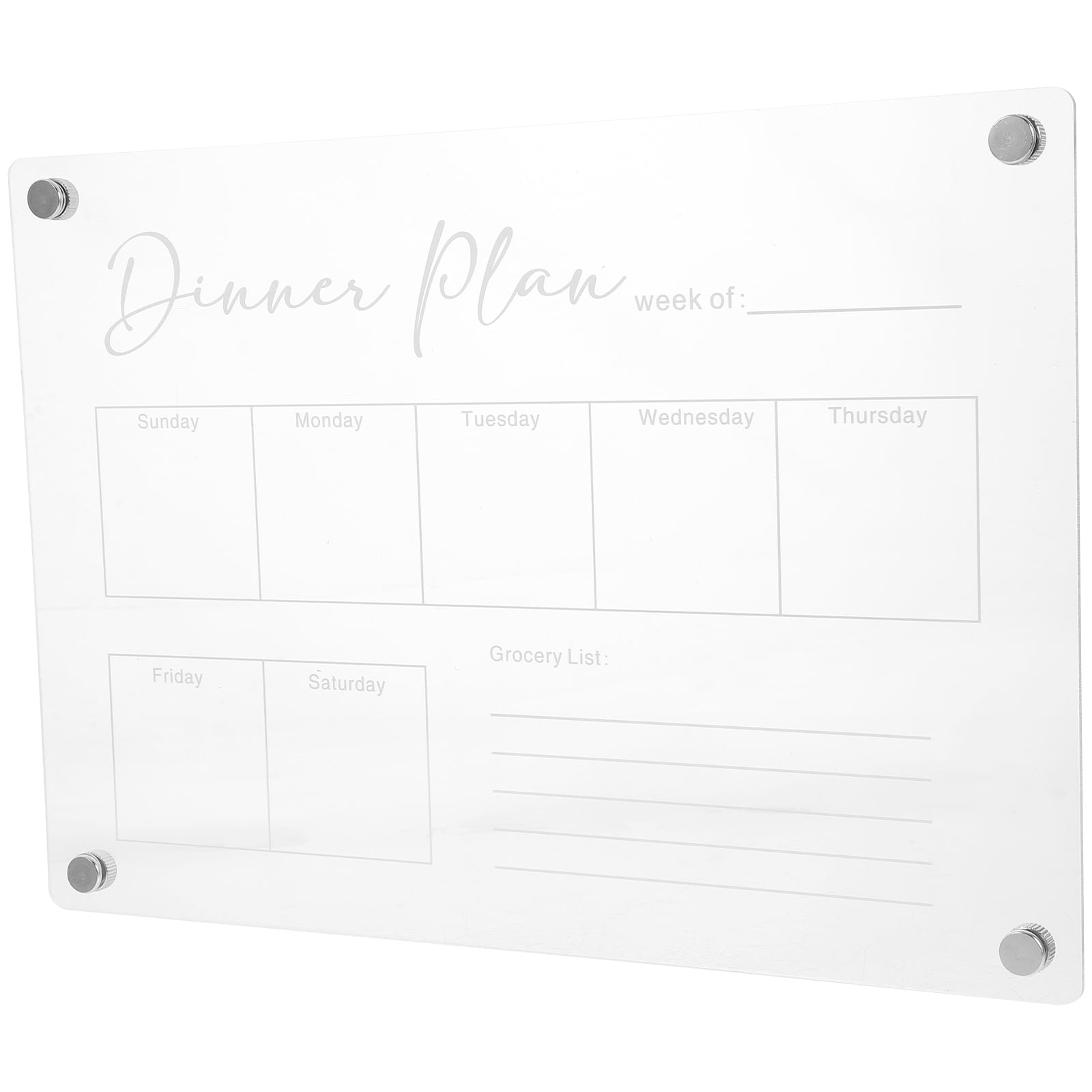 Magnetic Planning Board Chores Planning Board Dry Erase Refrigerator ...