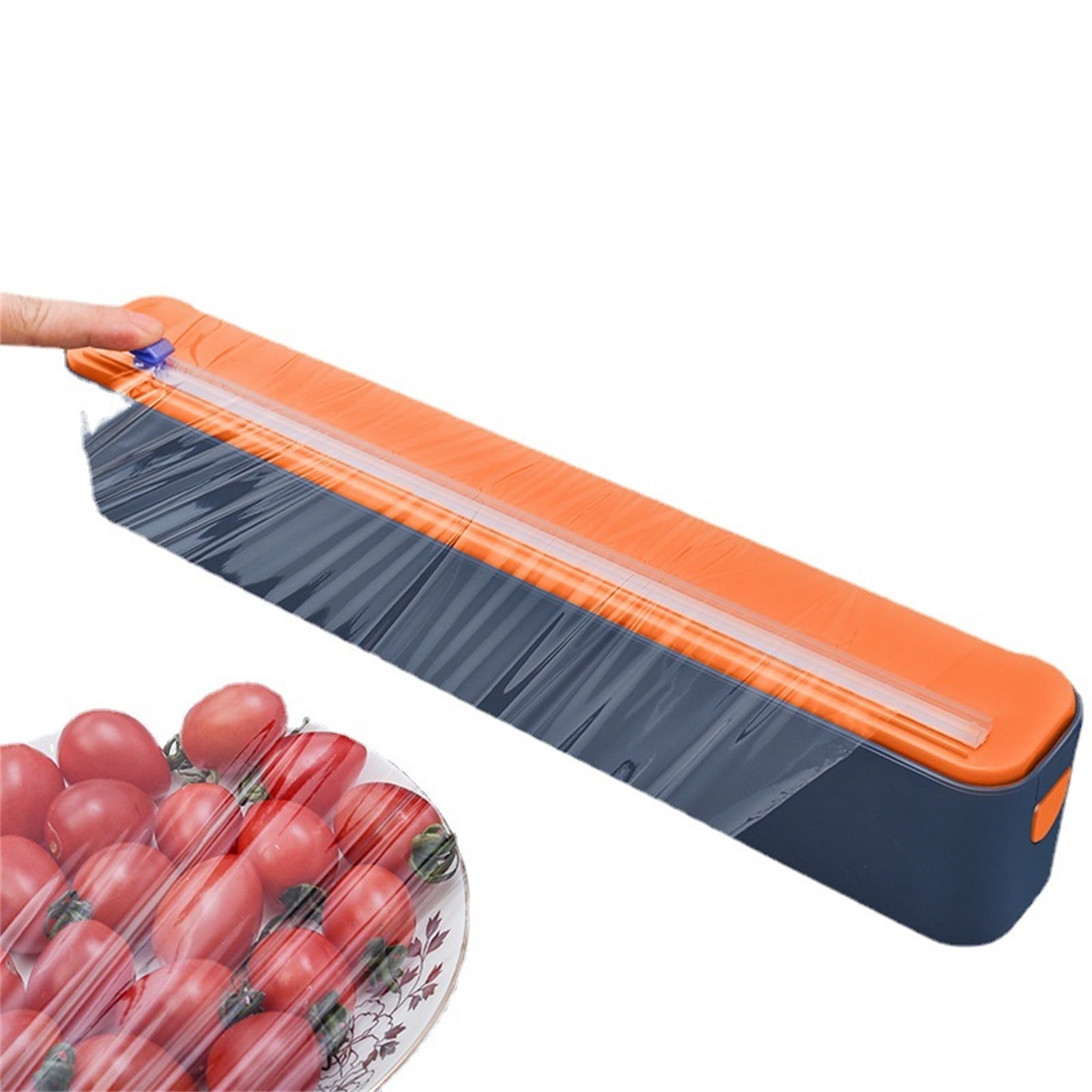 Magnetic Plastic Wrap Dispenser with Sliding Cutter – Refillable Cling ...