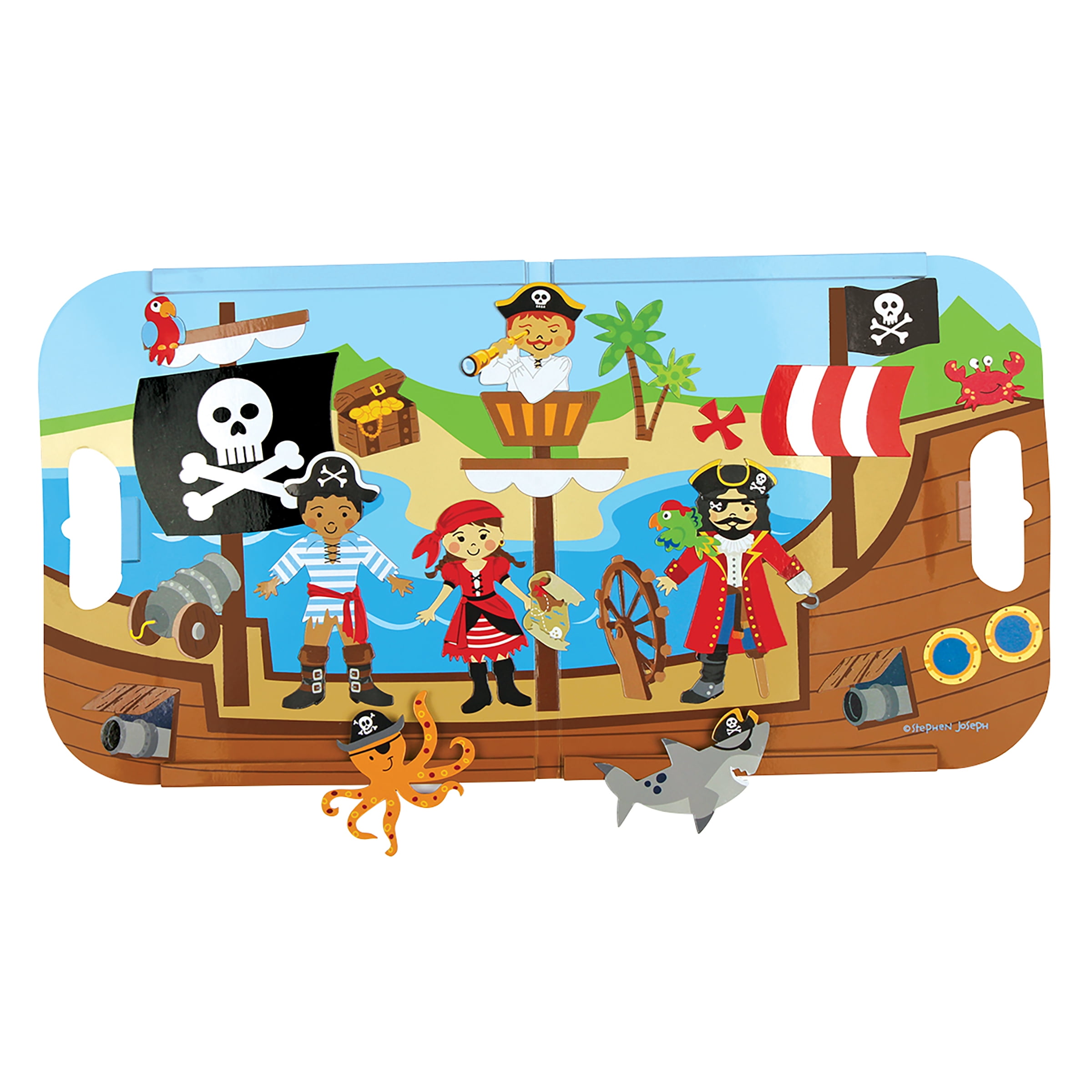 Magnetic Play Set-Pirate - Walmart.com