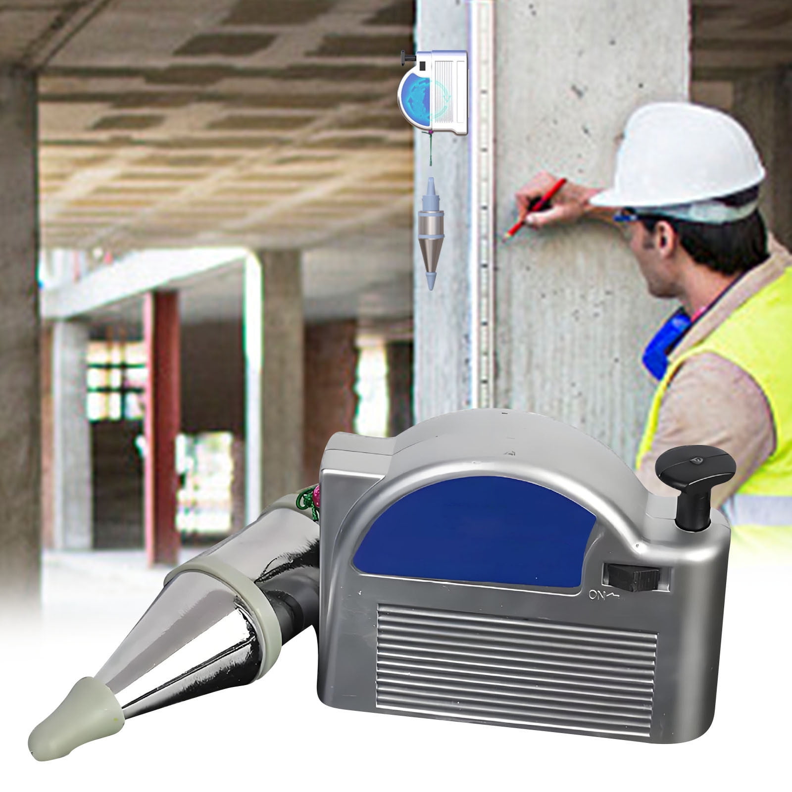 Magnetic Plumb Bob Retractable Leveling Tool Construction Grade Drop ...