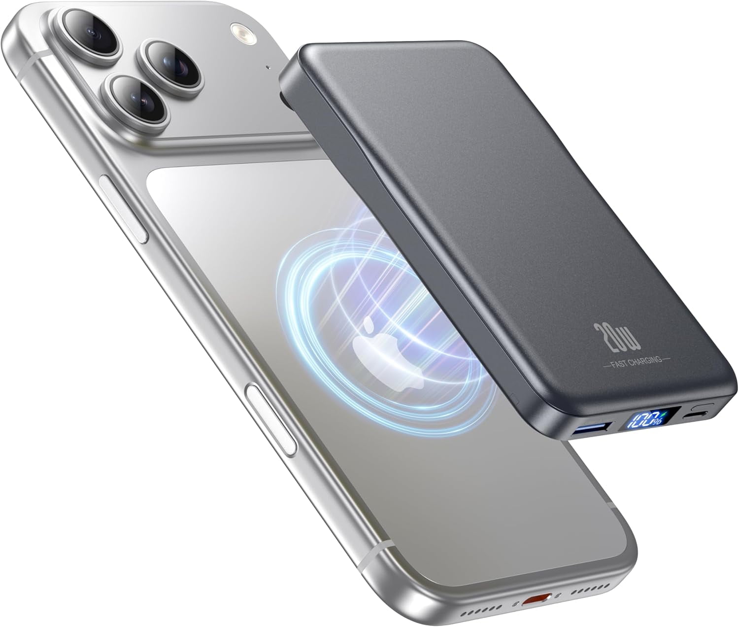 Magnetic Portable Charger, 10000mAh for Magsafe Battery Pack, 20W Fast ...