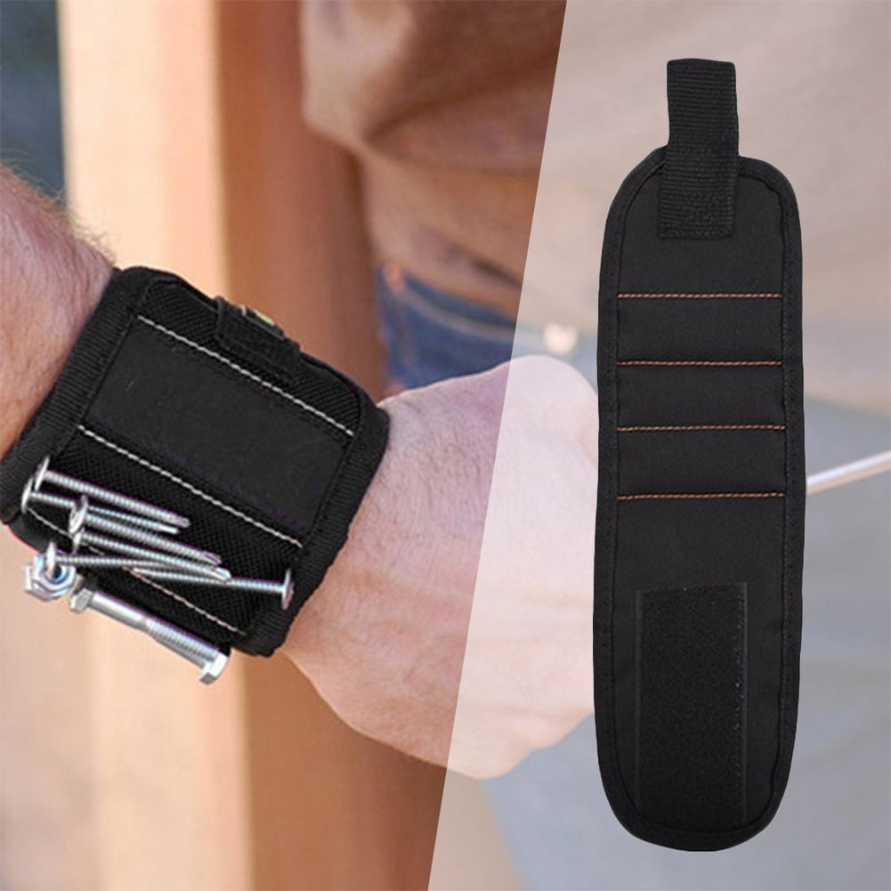 Magnetic Portable Tool Bag Magnet Electrician Wristband Holding Screws ...