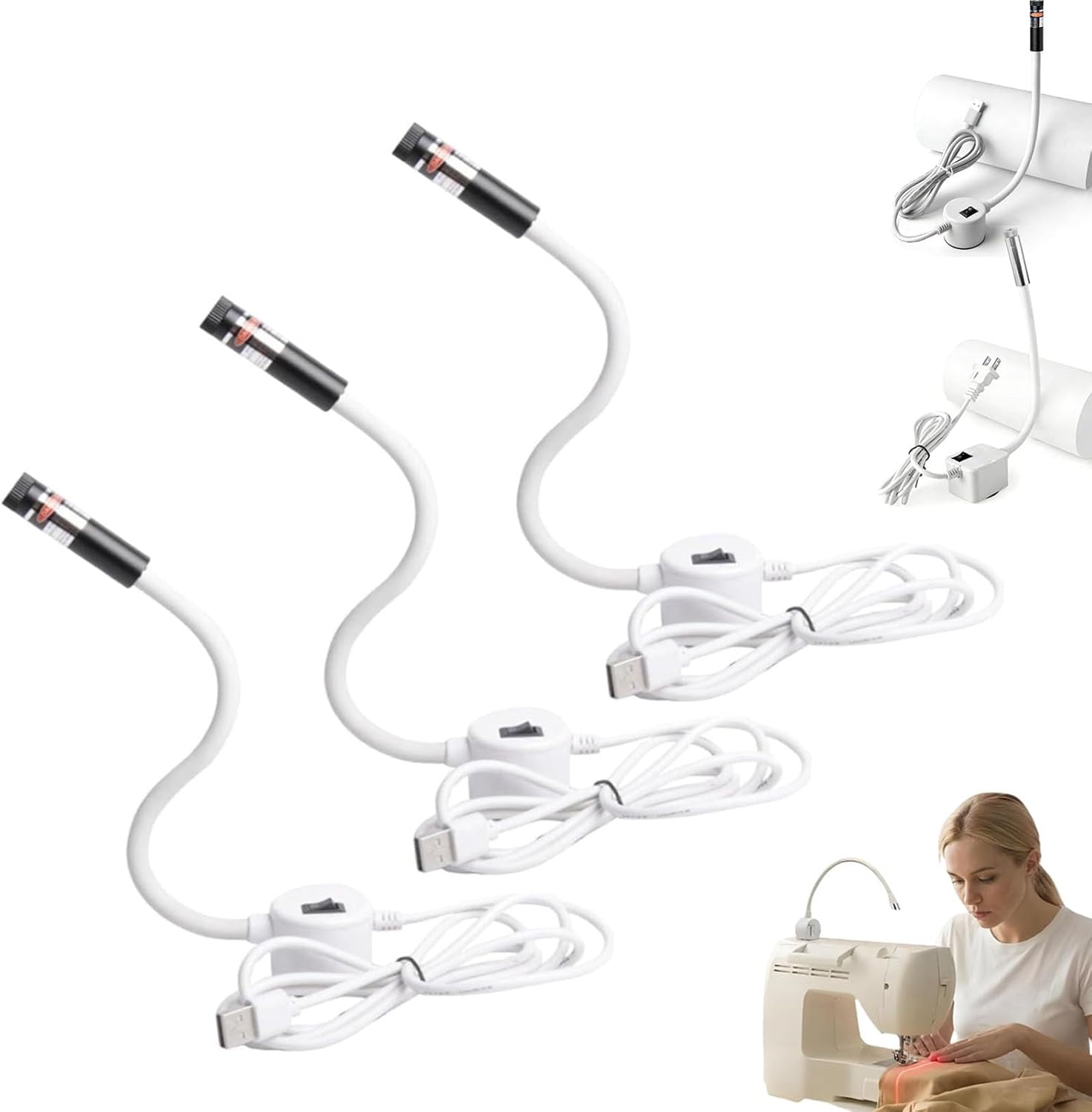 Magnetic Positioning Quilting Light for Sewing Machine, 5/100MW Cross ...
