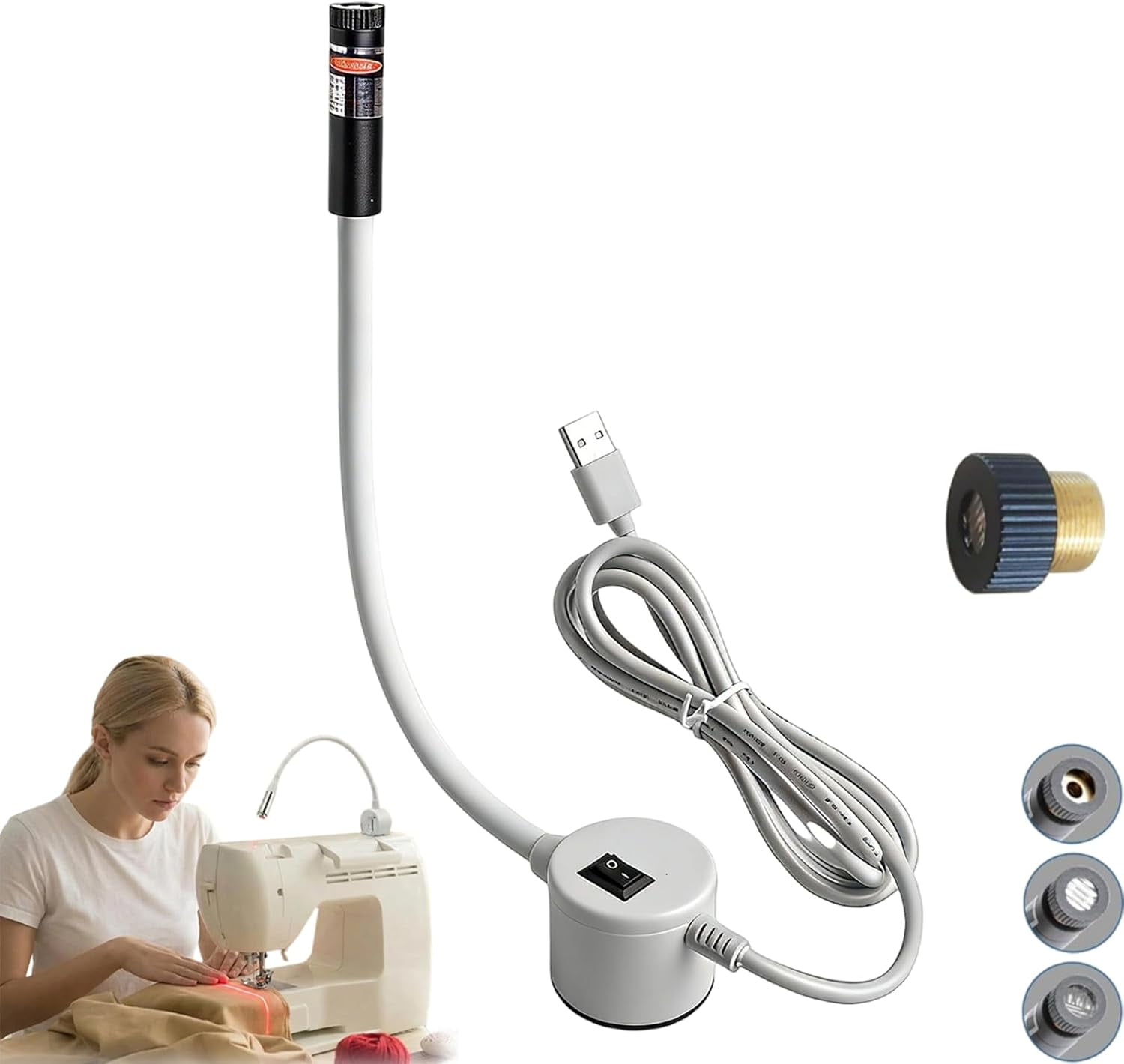Magnetic Positioning Quilting Light for Sewing Machine - Dot/Straight ...