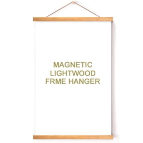 Stylish Wooden Print Hangers for Home Decor in Natural Finish