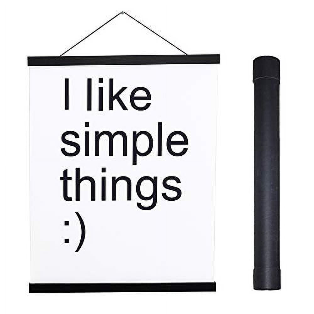 Magnetic Poster Hanger Frame, 18x24 18x12 18x28 Light Wood Wooden ...