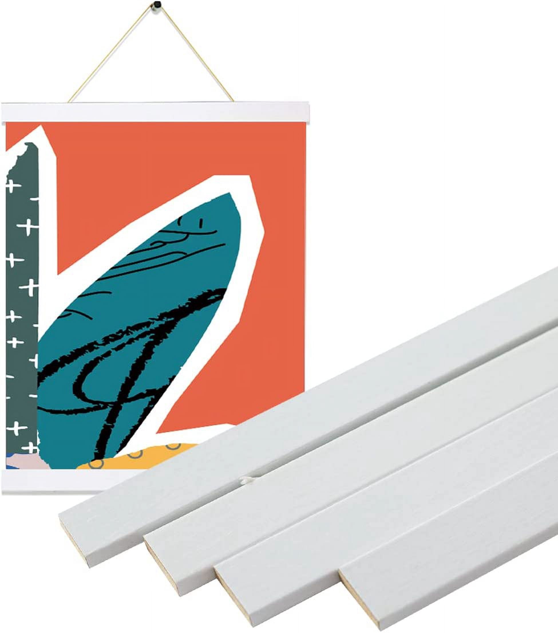 Magnetic Poster Hanger Frame White 3 pack, 8x10 8x12 8x18 Poster Frame ...
