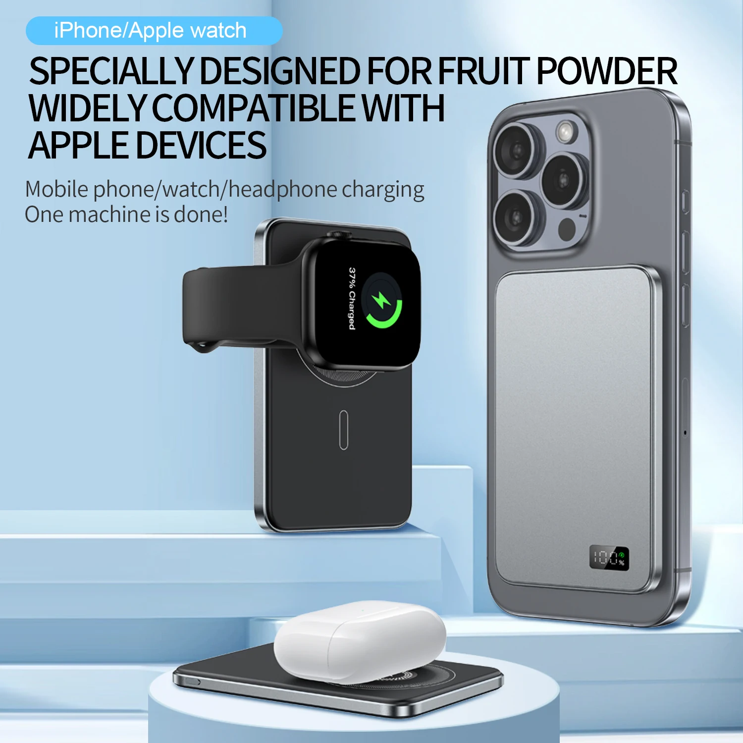 Magnetic Power Bank Macsafe 20W Fast Charge 10000mah Wireless Portable ...