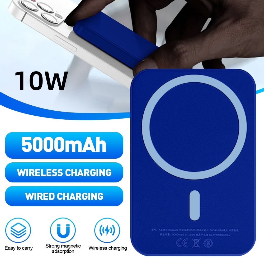 Magnetic Power Battery Pack, Wireless Charging - Portable Magnetic ...