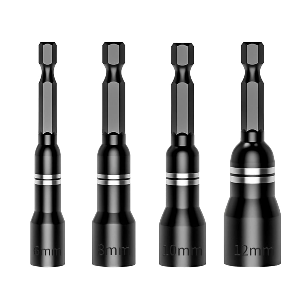 Magnetic Power Nut Driver Drill Bit Set Hex Socket Adapter Bolt Driver ...
