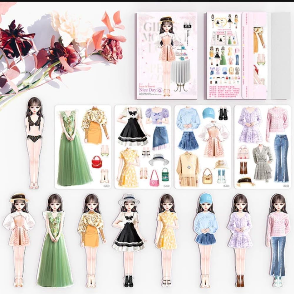 Magnetic Princess Dress Up Paper Doll, Paper Dolls Magnetic Dress Up ...