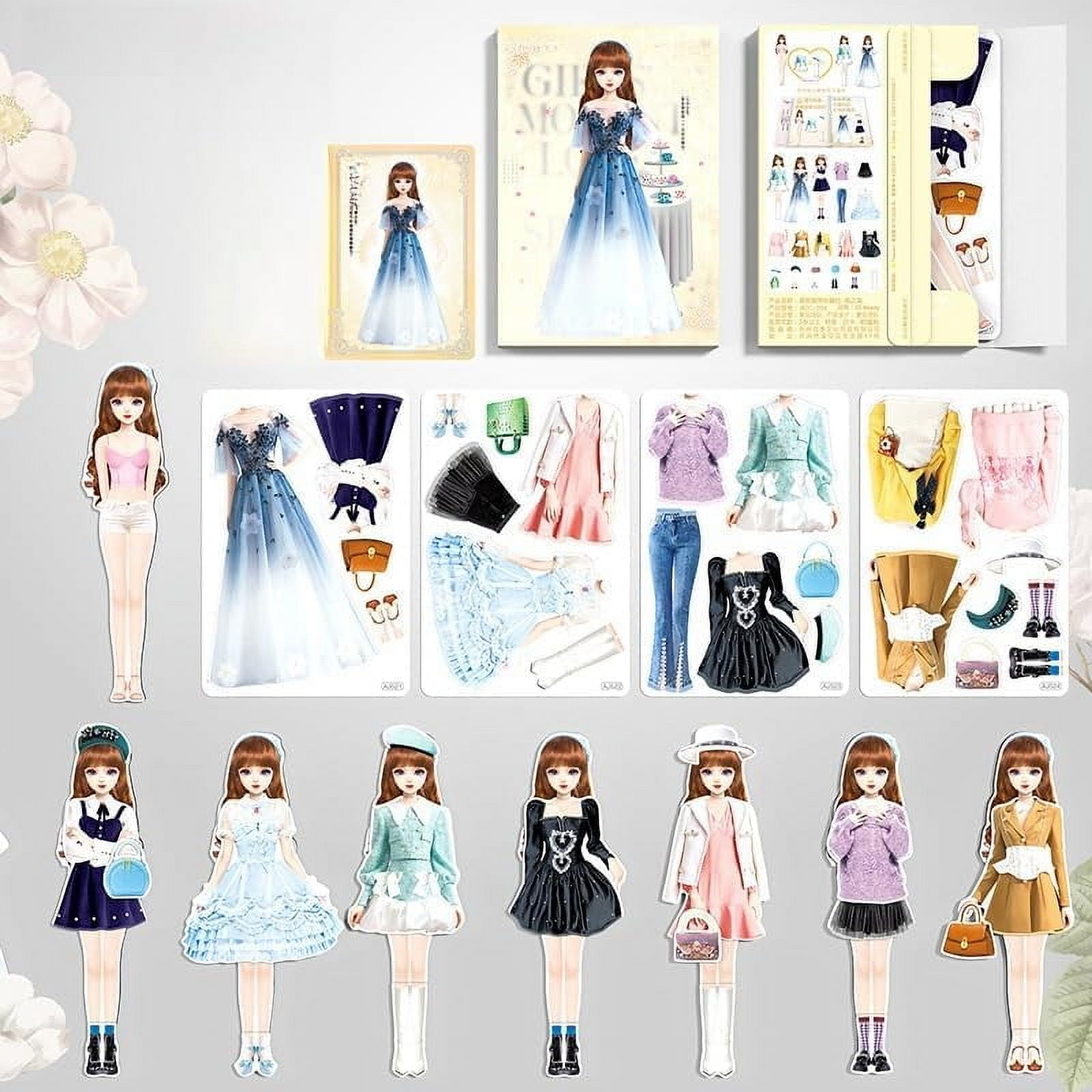 Magnetic Princess Dress Up Paper Doll, 2025 Paper Dolls Magnetic Dress ...