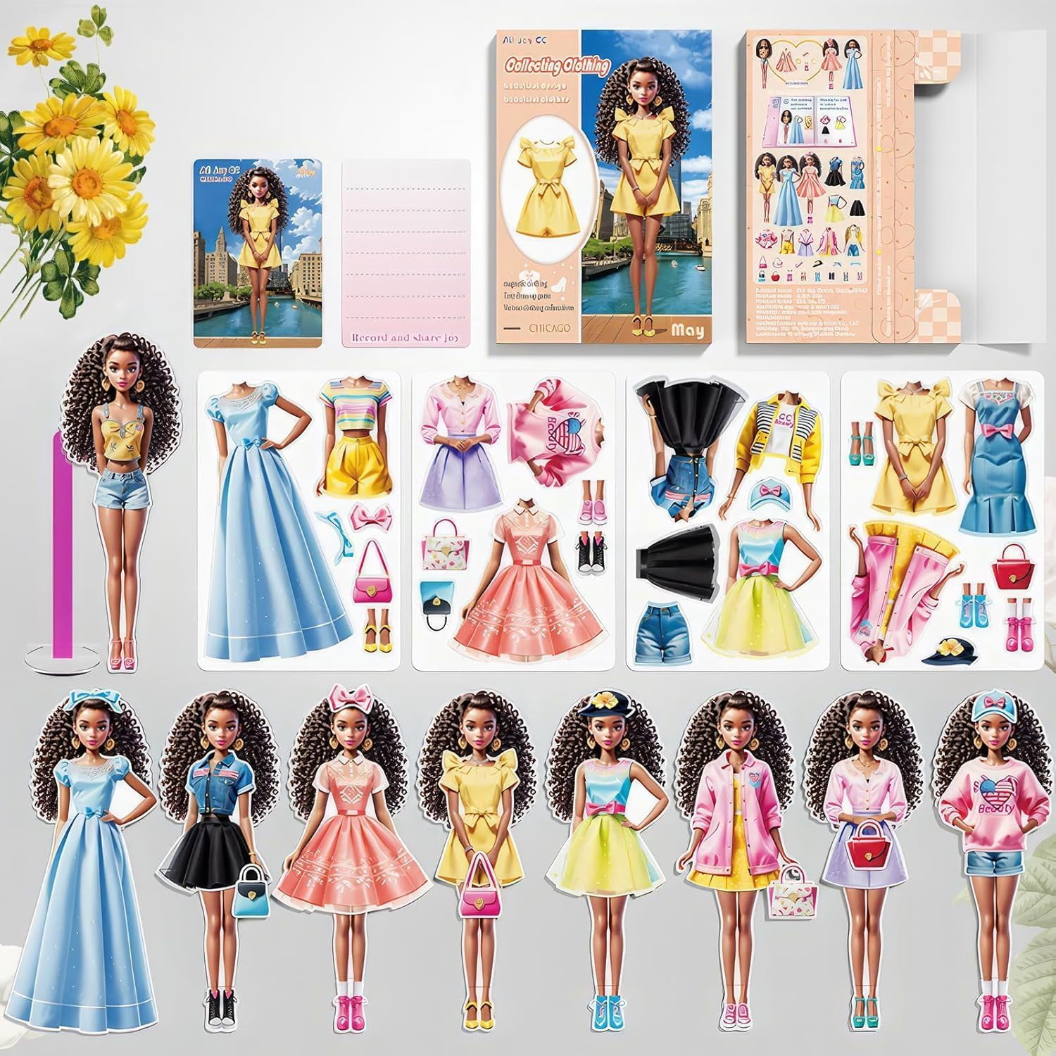 Magnetic People Yilia Magnetic Princess Dress Up Paper Doll, 2025 New ...