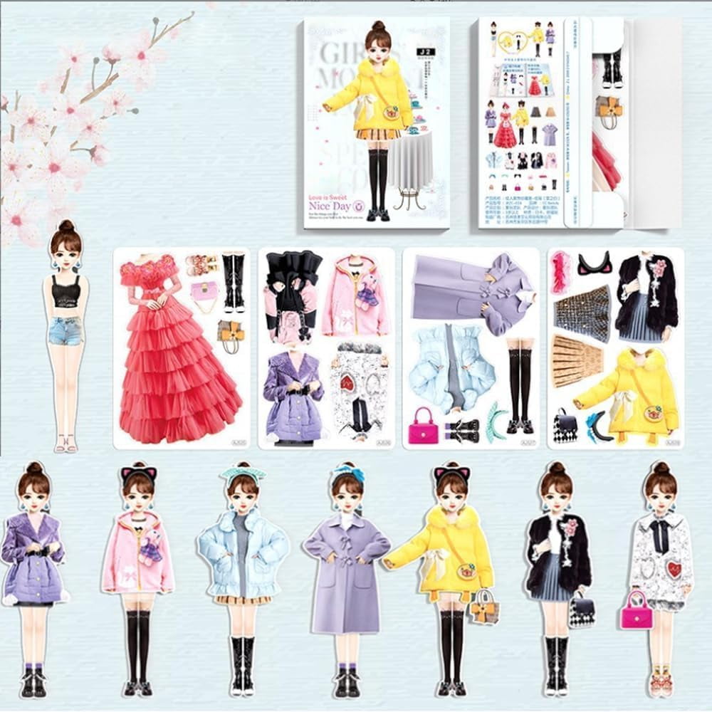 Magnetic Princess Dress Up Paper Doll, Paper Dolls Magnetic Dress Up ...