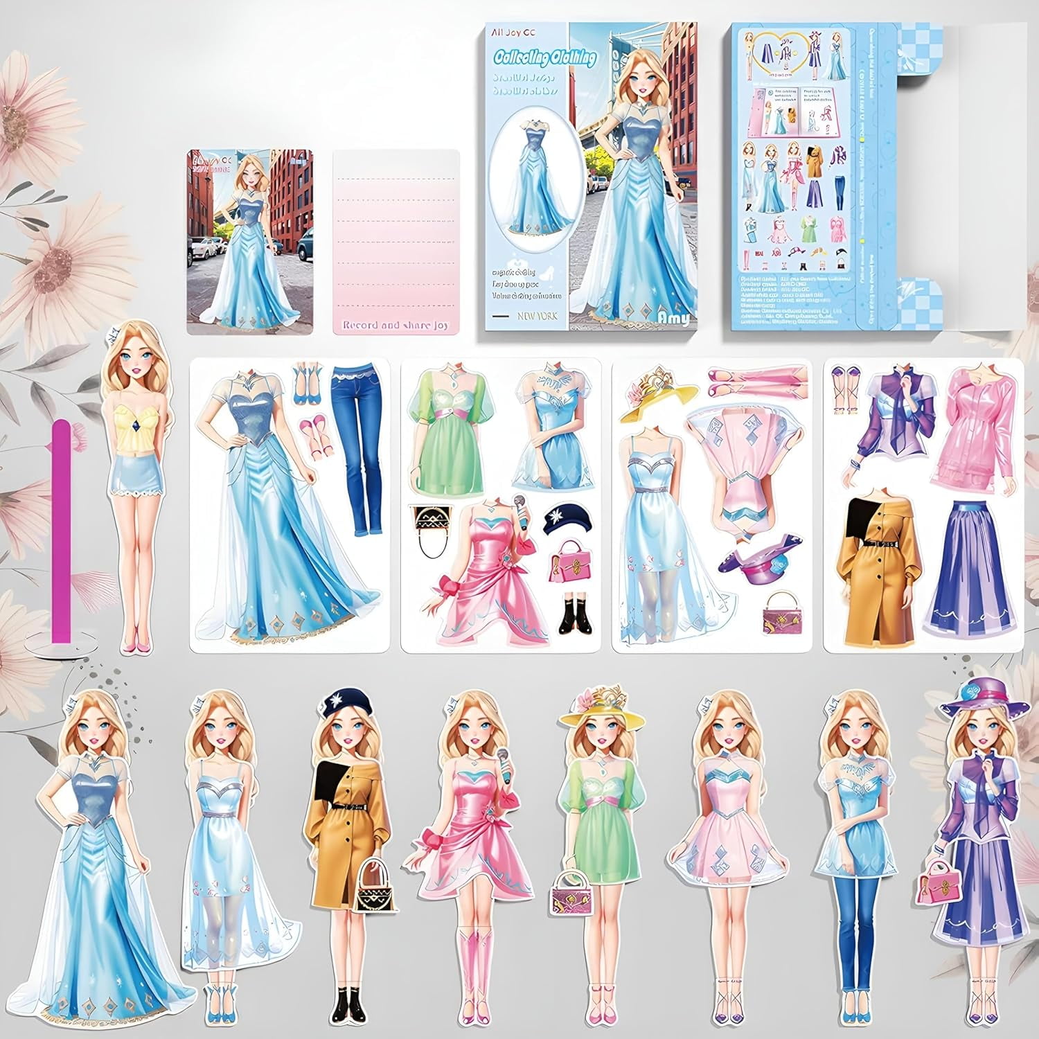 Magnetic Princess Dress Up Paper Doll, Magnet Dress Up Games, Play ...