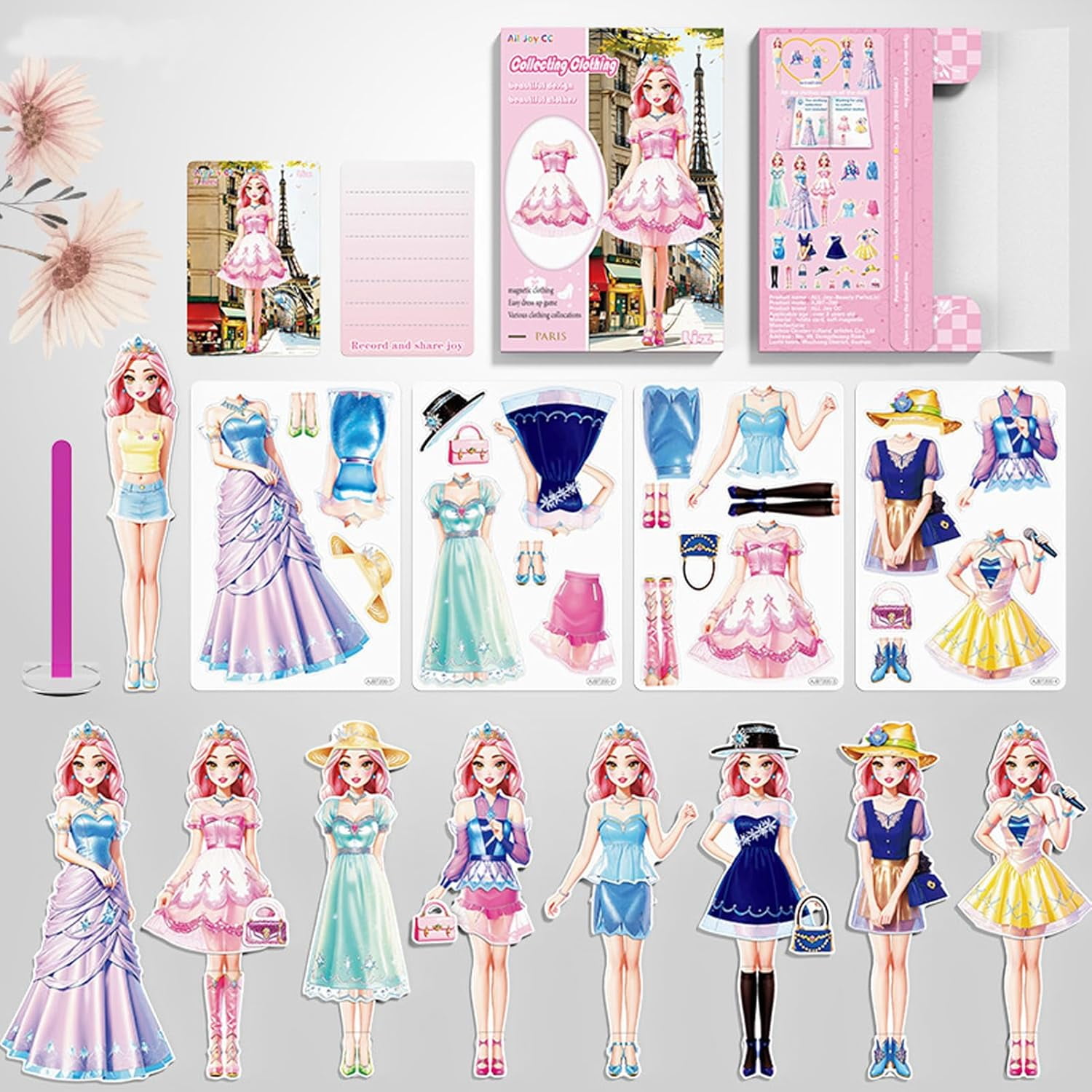 Magnetic Princess Dress Up Paper Doll, Magnetic Dress-Up Game, DIY Role ...