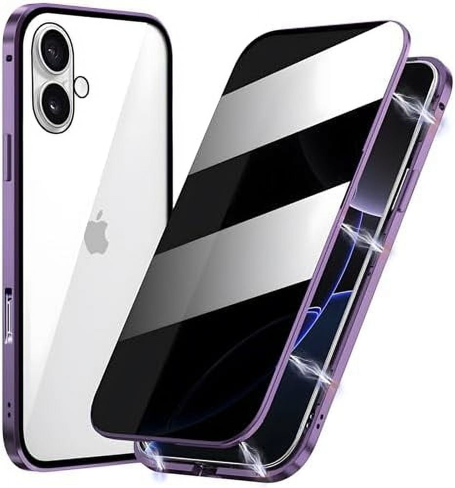 Magnetic Privacy Case for iPhone 16 Pro Max, Anti peep Magnetic ...