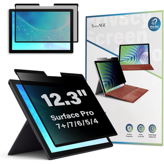 Magnetic Privacy Screen Protector for Surface Pro 12.3 inch 7+/7/6/5/4 ...