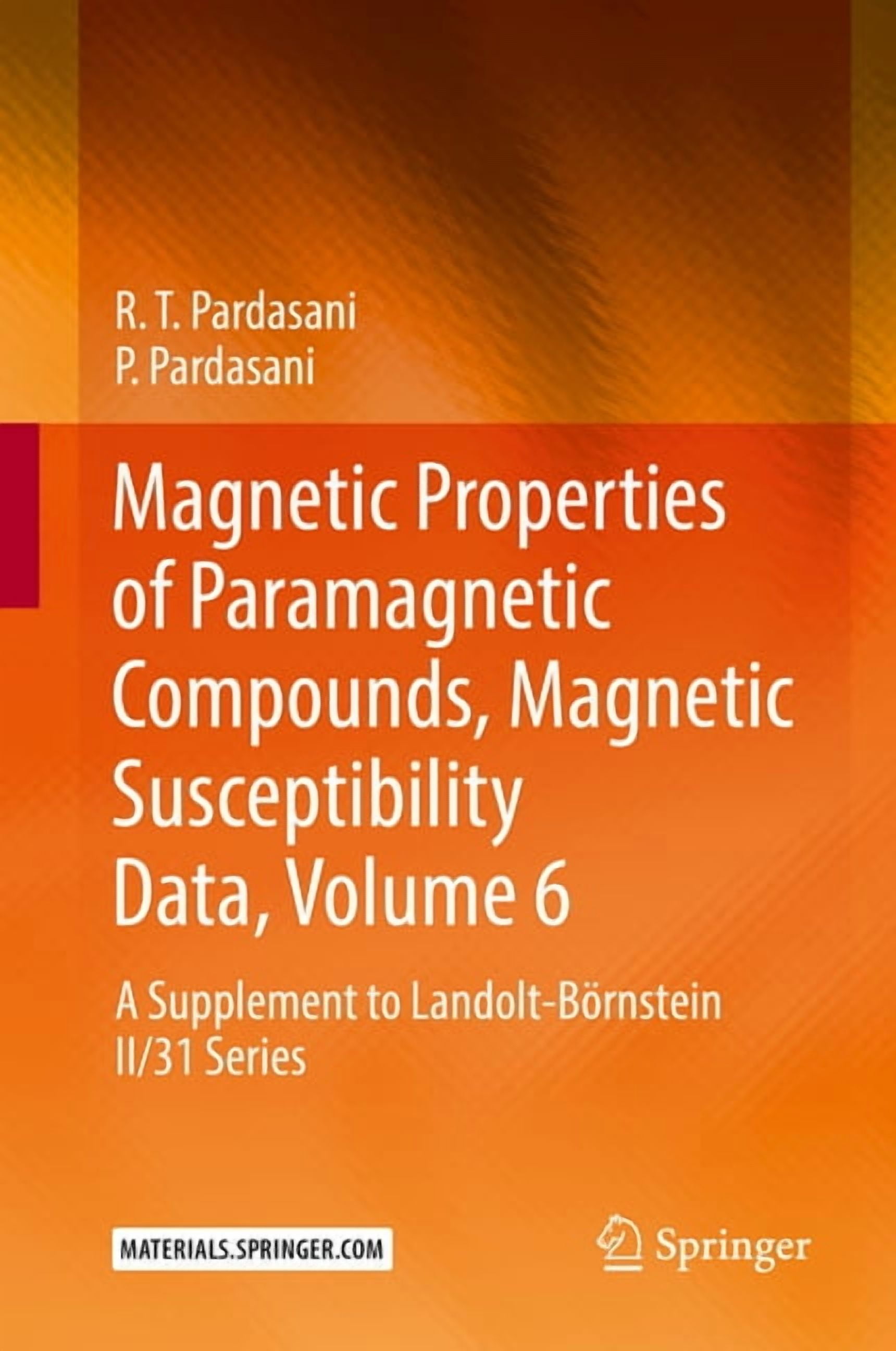Magnetic Properties of Paramagnetic Compounds, Magnetic Susceptibility ...