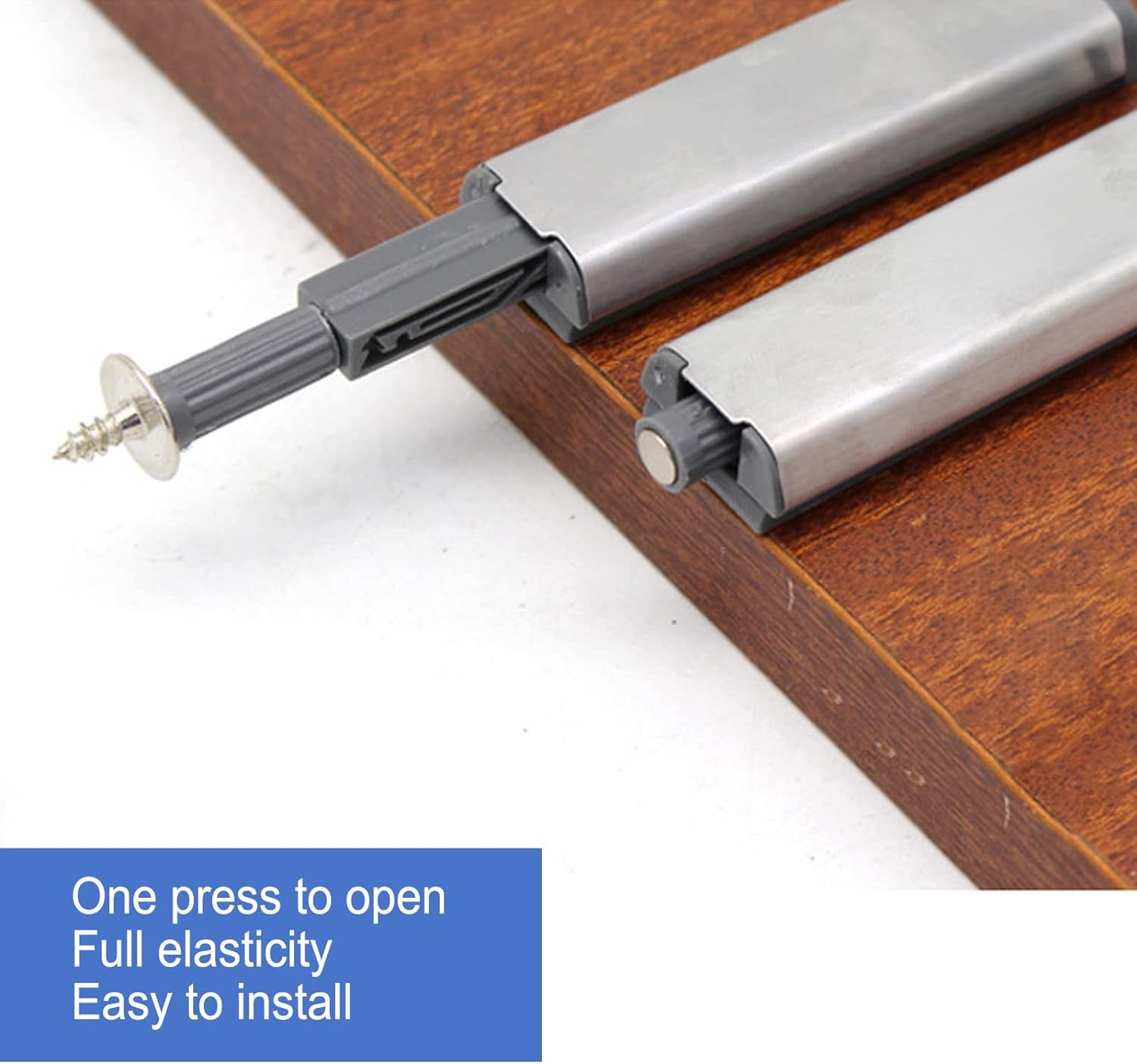 Magnetic Push Latches for Cabinets, 16 Pack Push to Open Cabinet ...