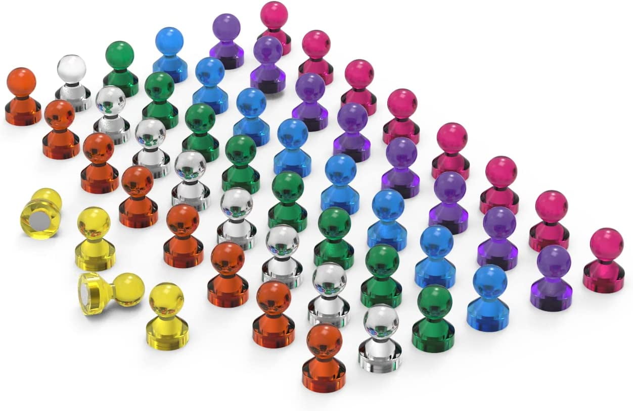 Magnetic Push Pins Strong Push Pin Magnets for Fridge Whiteboards ...