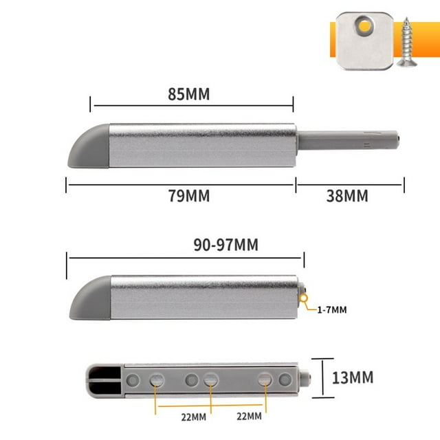 Magnetic Push To Open Latch Door Catch Drawer Release Magnet Touch Soft