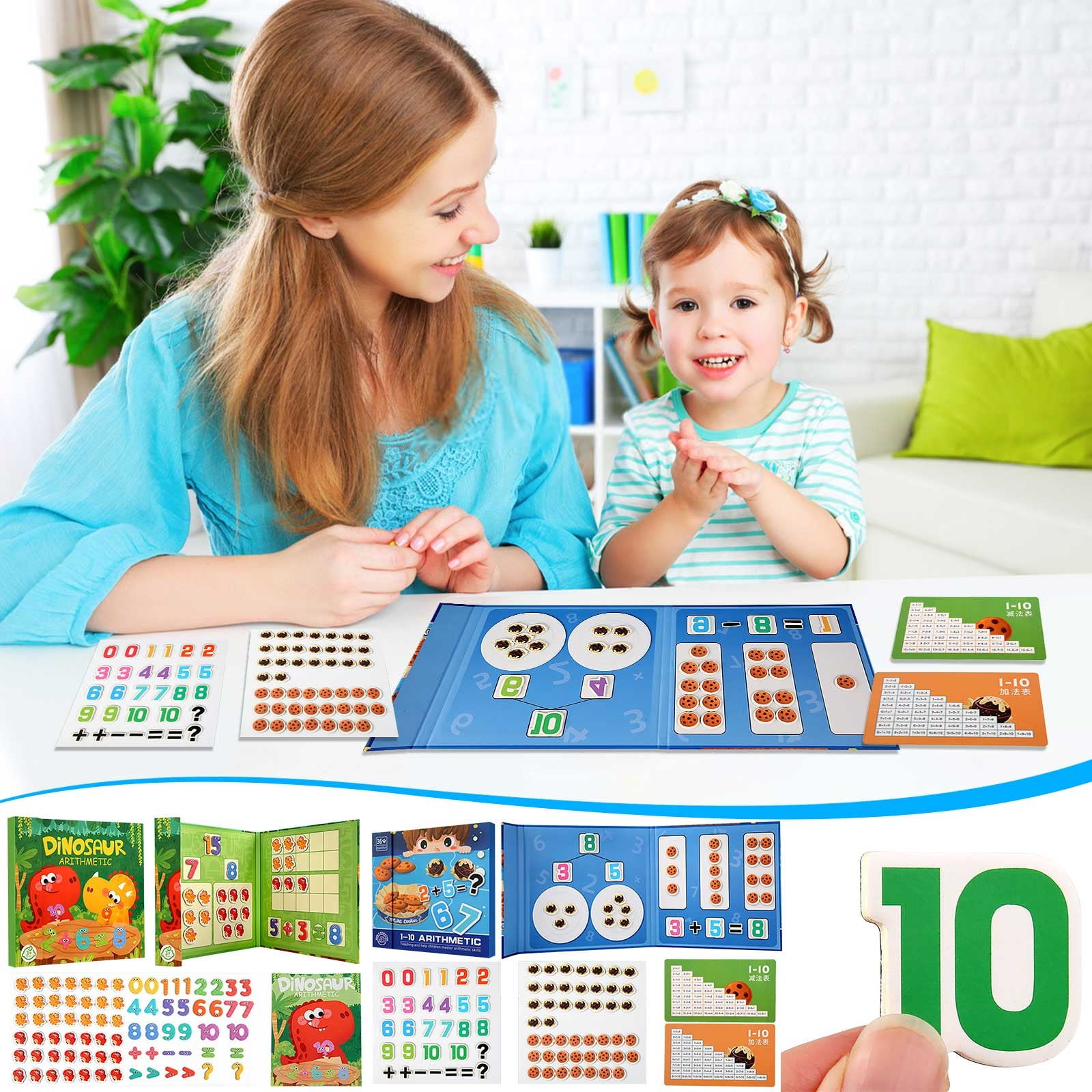 Magnetic Puzzle Array, Math Addition Subtraction Tool, Magnetic Number Decomposition, Arithmetic ...