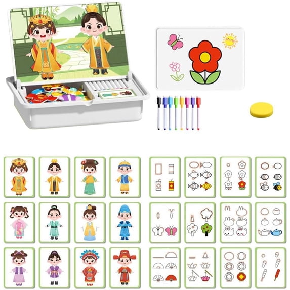 Magnetic Puzzle-Magnetic face Toy, Magnetic Travel Toys, Enhances ...