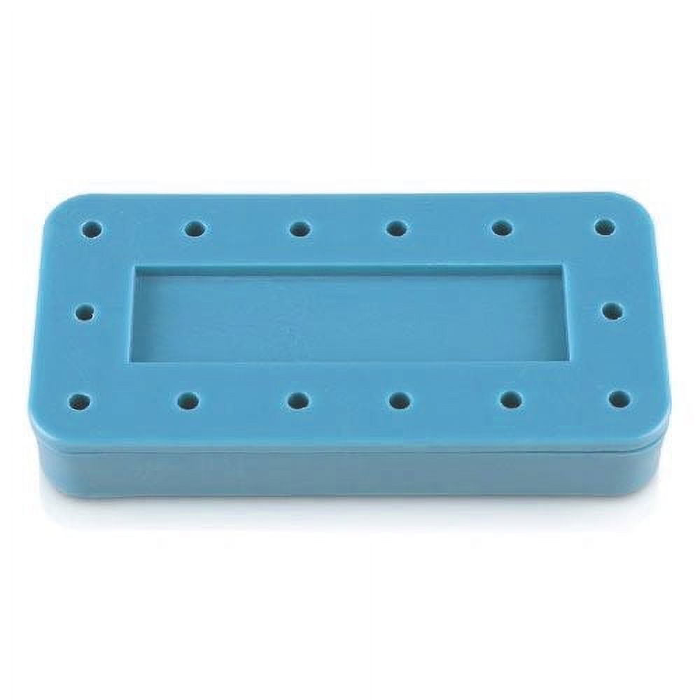 Magnetic RECTANGULAR Dental Lab Bur Block Holder Station, Holds 14 Burs ...