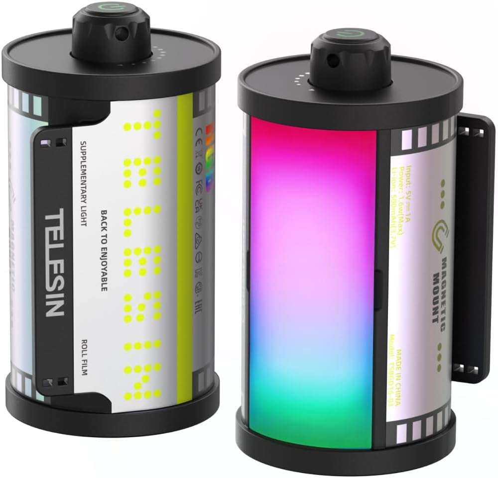 Magnetic RGB Video Light | Cold Shoe Mount for DSLR Camera Photography ...