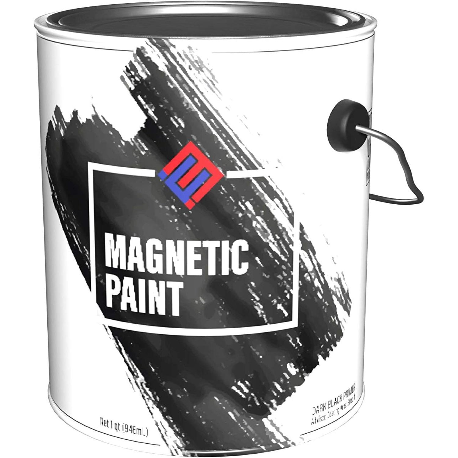 Magnetic Receptive Wall Paint and Primer - Black - One Quart. - Walmart.com