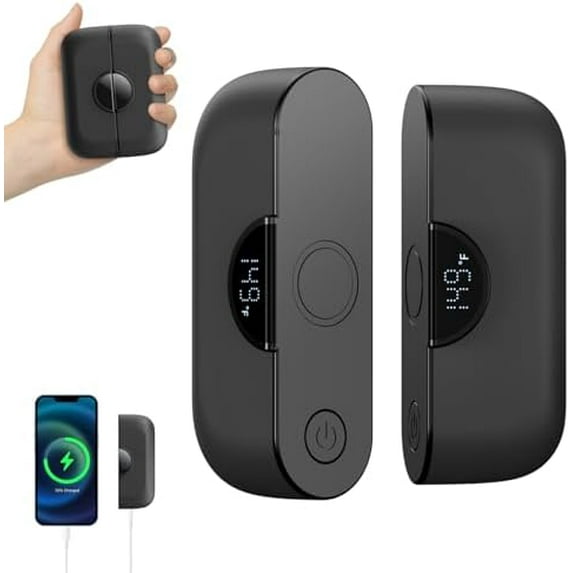 Magnetic Rechargeable Hand Warmers 2 Pack, 9000mAh Pocket Portable ...