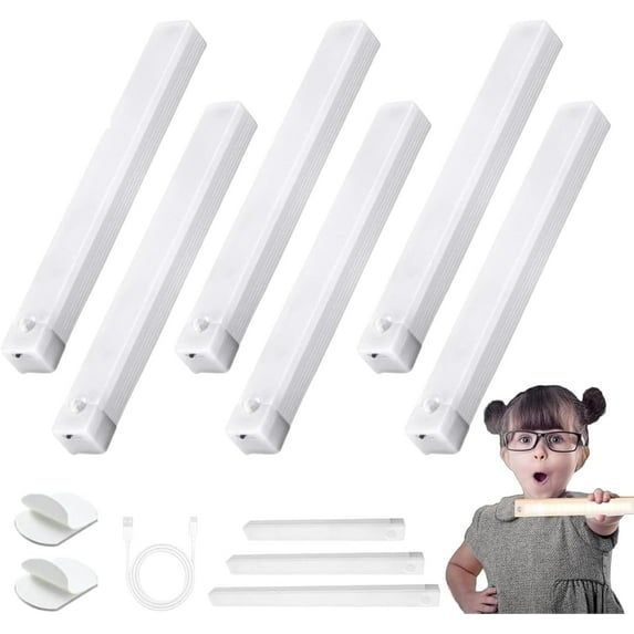 Magnetic Rechargeable LED Motion Sensor Lights – 3 Color Temperature ...