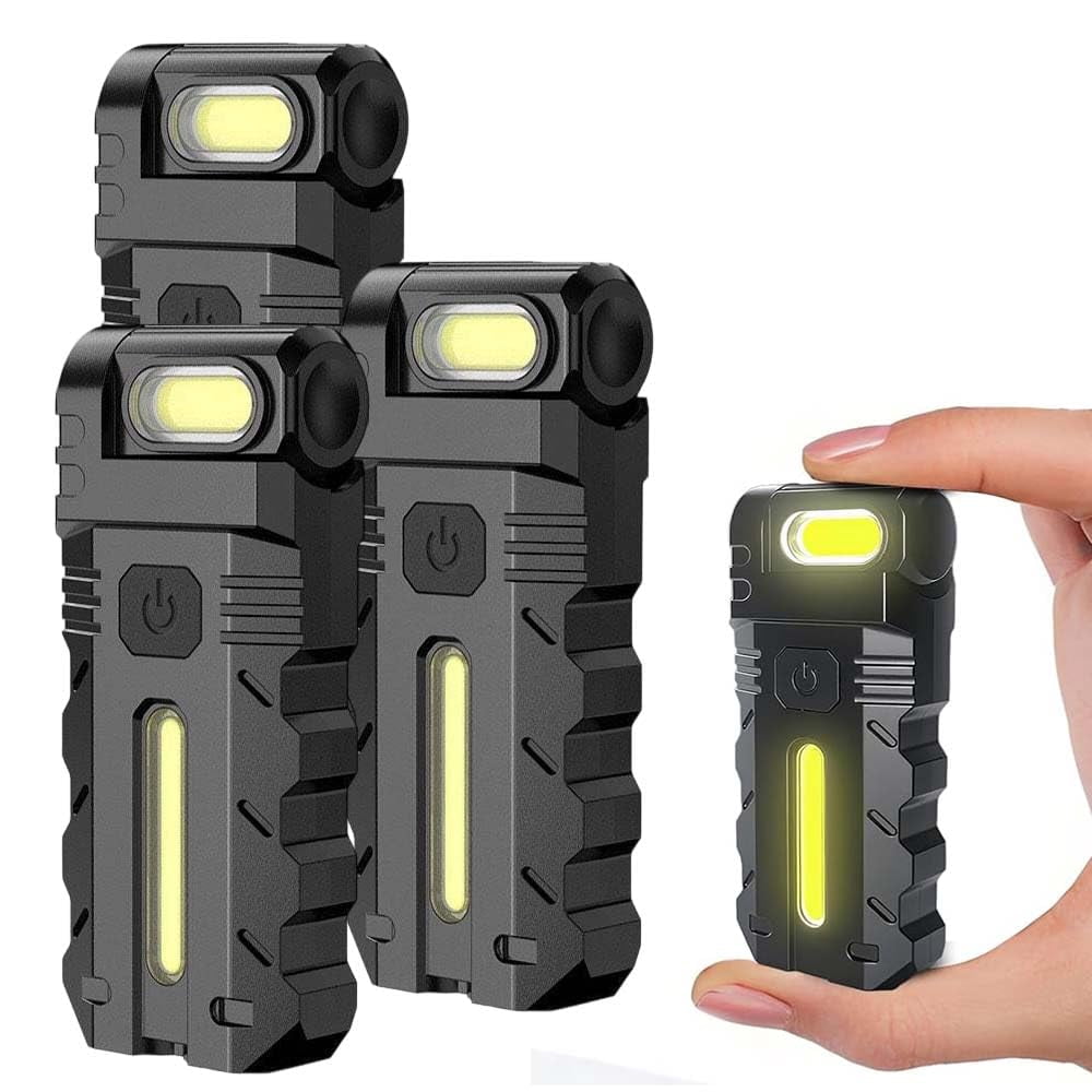 Magnetic Rechargeable Work Light, 180° Rotating Head LED Flashlight ...