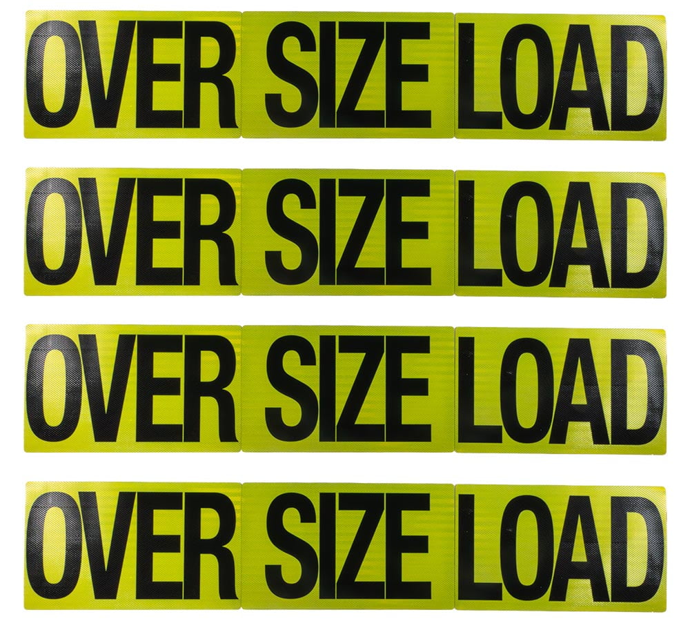 Magnetic Reflective Oversize Load Signs for Trucks - Professional Wide ...