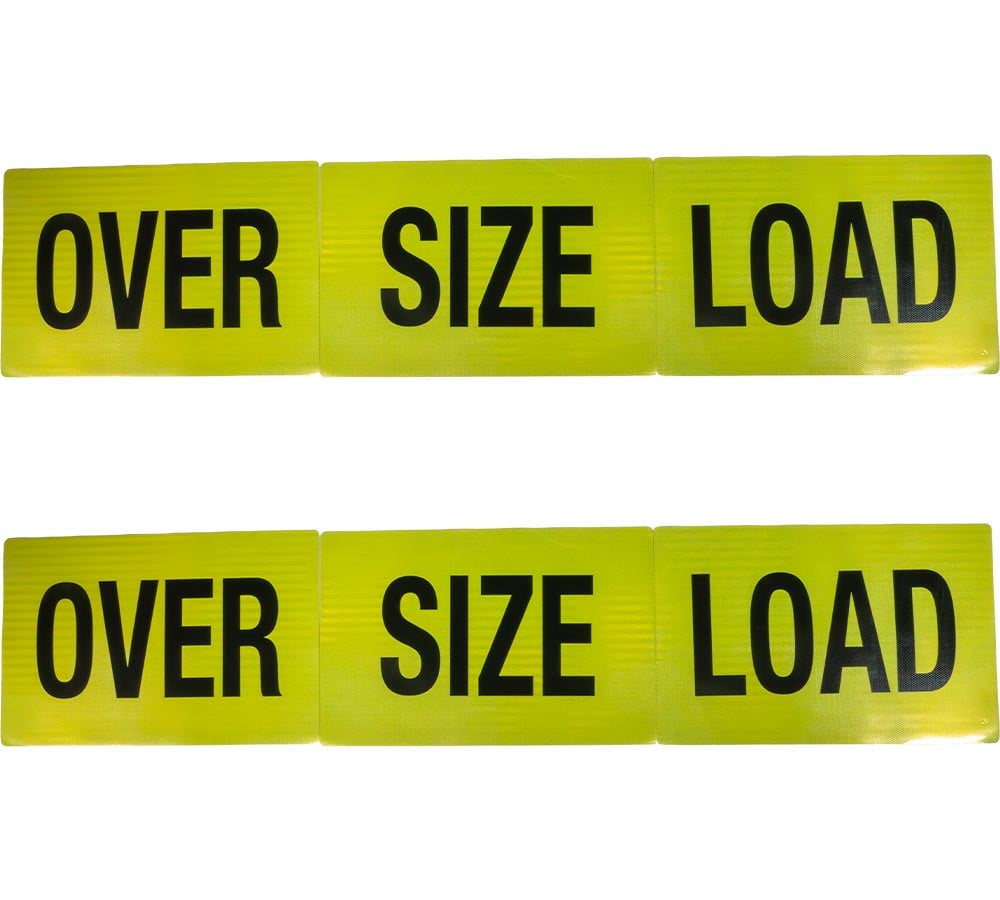 Magnetic Reflective Oversize Load Signs for Trucks - Professional Wide ...