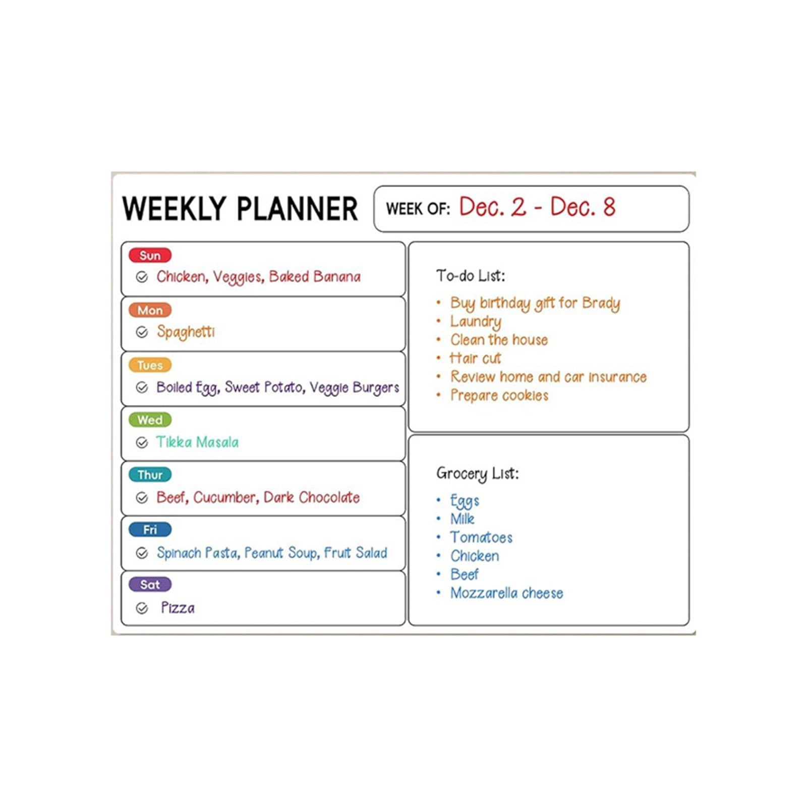 Magnetic Refrigerator Calendar & 1pc Whiteboard Wipes Calendar,Planning ...