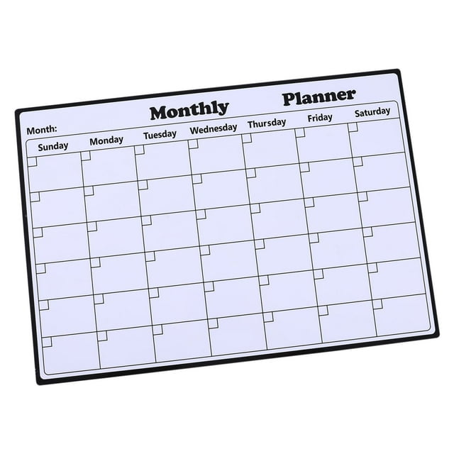 Magnetic Refrigerator Calendar Whiteboard Sticker Reusable Wall Planner ...