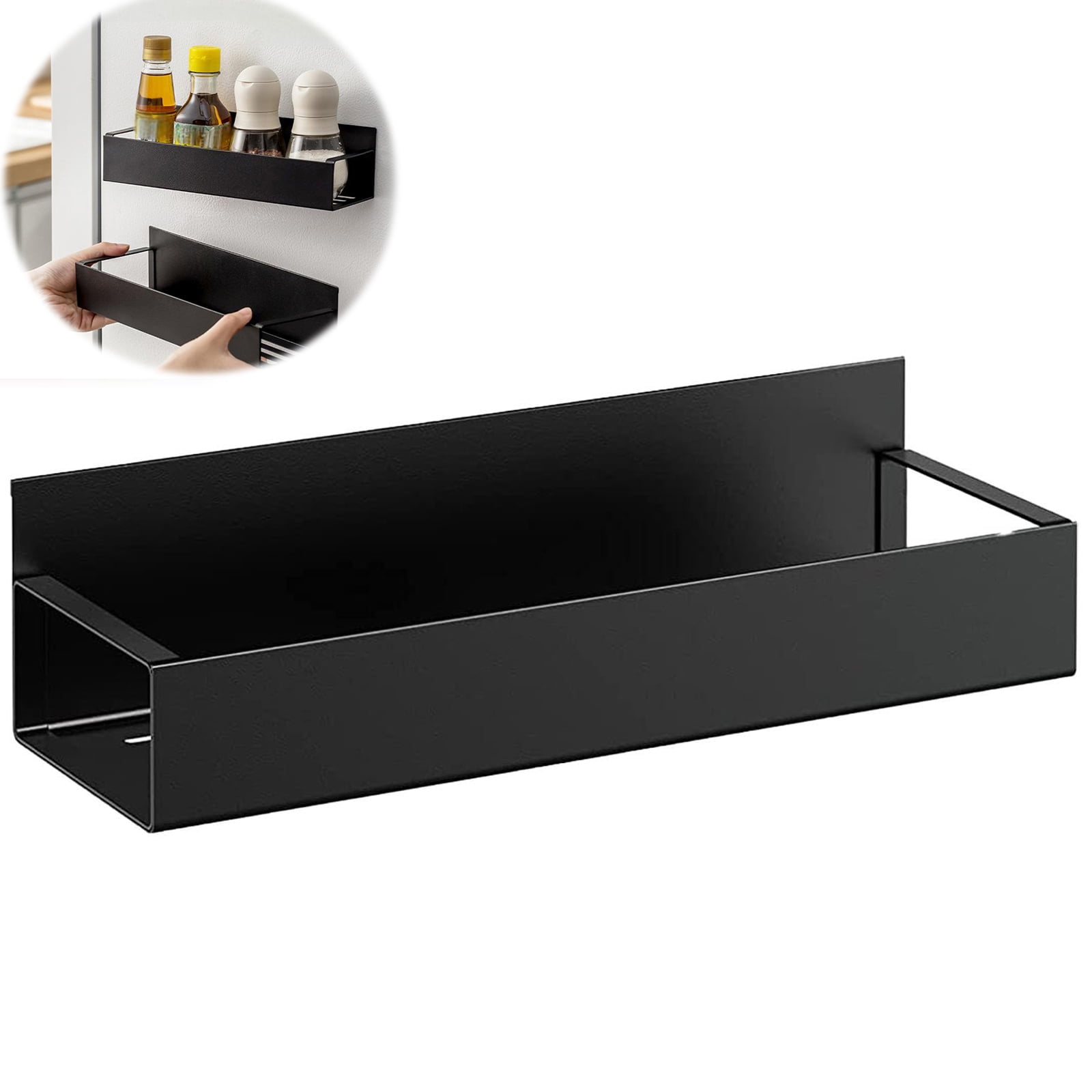 Magnetic Refrigerator Shelf, Spice Rack Organizer for Fridge, Magnet ...