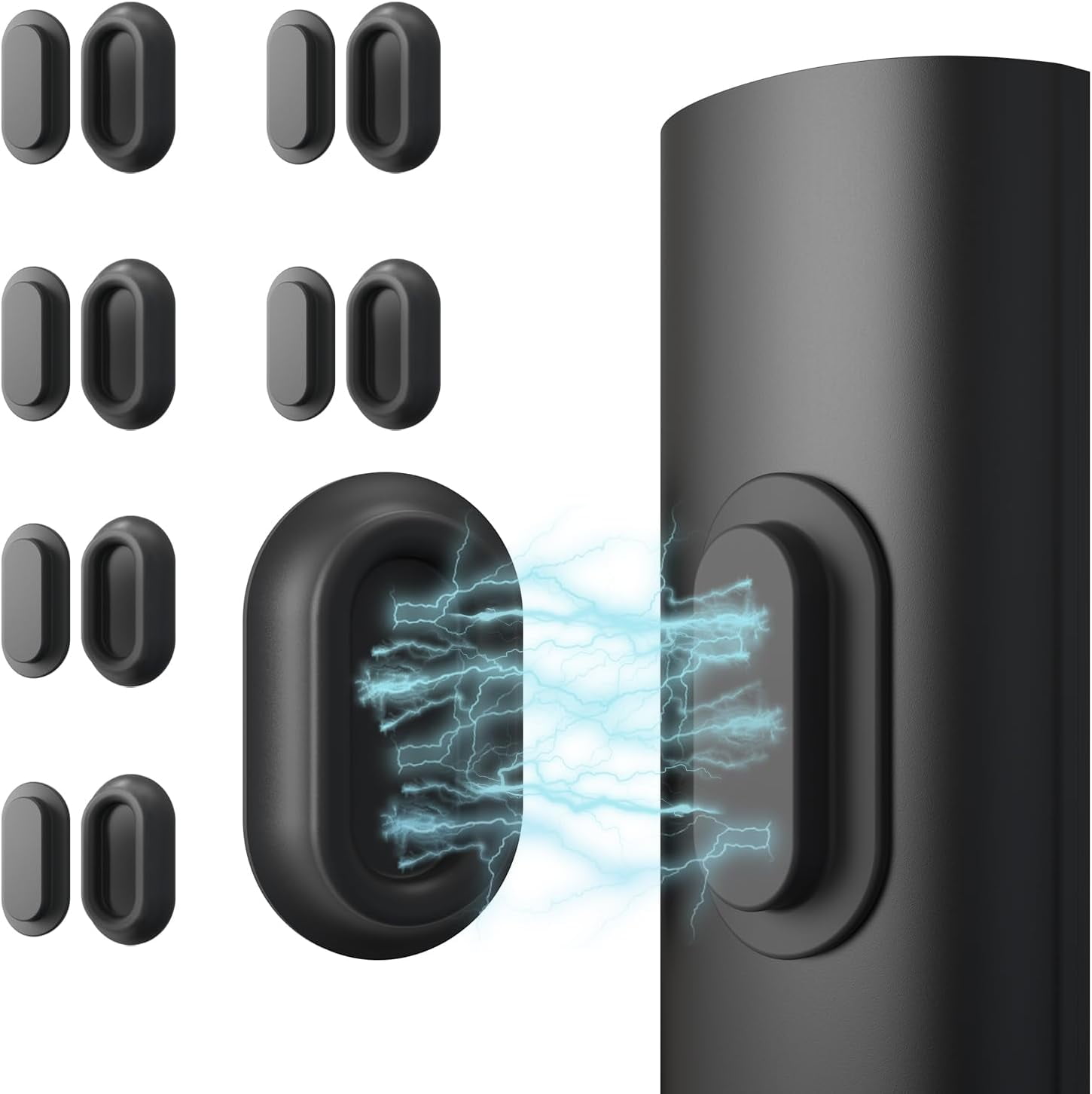 Magnetic Remote Control Holder Self-Adhesive Wall Mount, 6 Pack ...