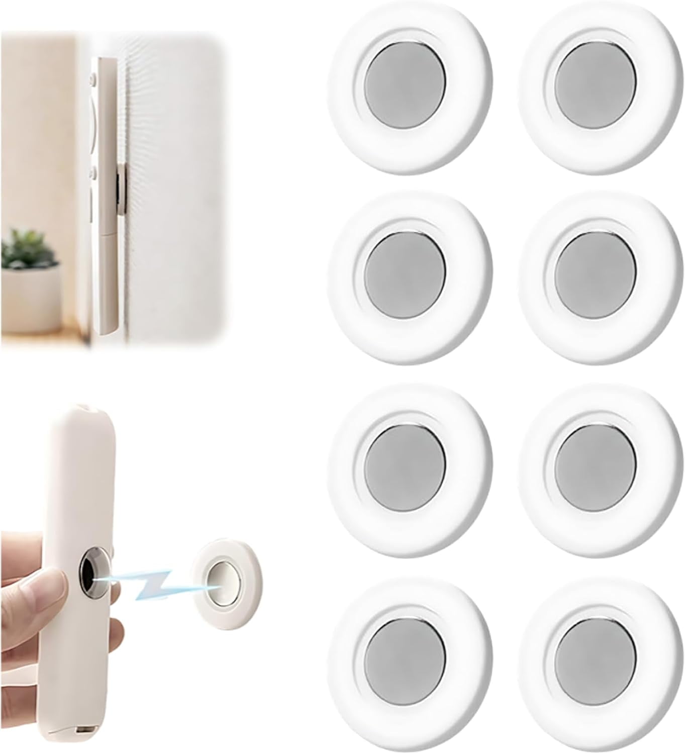 Magnetic Remote Control Holder Set, 8pc TV Remote Organizer - Walmart.com
