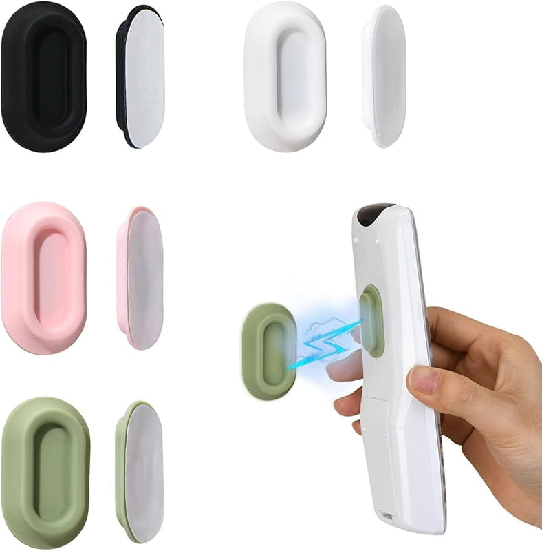 Magnetic Remote Control Holder Wall Mount - 4 Pcs No Drill Self ...