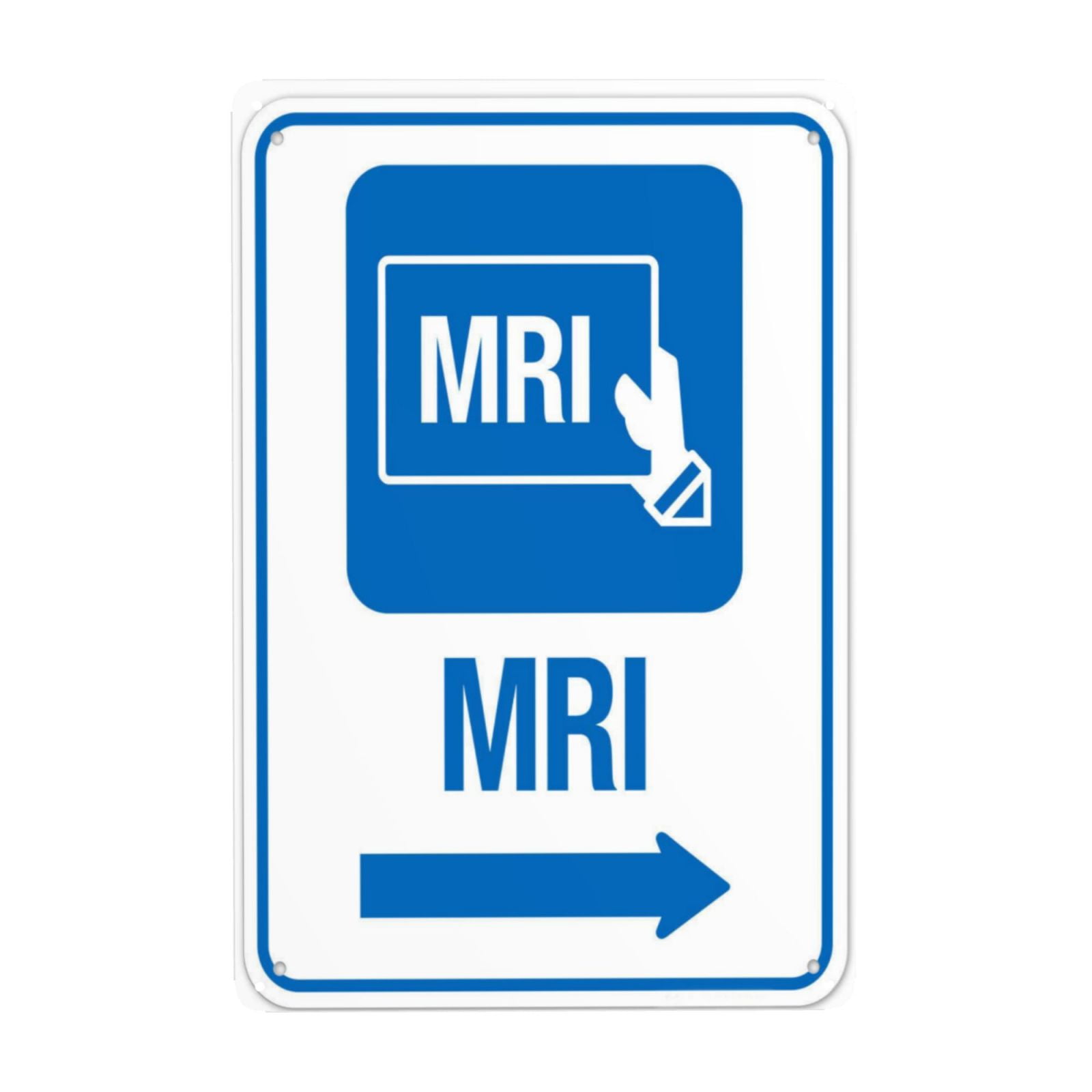 Magnetic Resonance Imaging Symbol With Right Arrow Hospital Sign Retro ...
