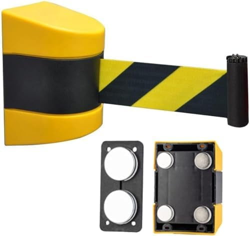 Magnetic Retractable Belt Barrier, 10m Queue Barrier Belt, Retractable ...