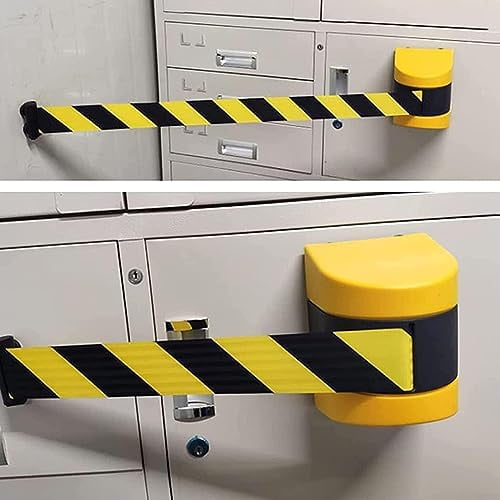 Magnetic Retractable Wall Barrier, 2/3/5/10M Magnetic Wall Mount - Wall ...