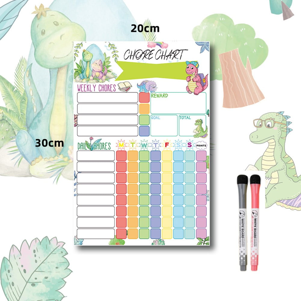 Magnetic Rewritable Schedule Planner Whiteboard Plan Your Day Week and ...