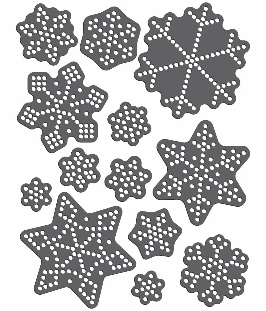 Magnetic Rhinestone Template Set - SNOWFLAKES 1" to 4" - Walmart.com