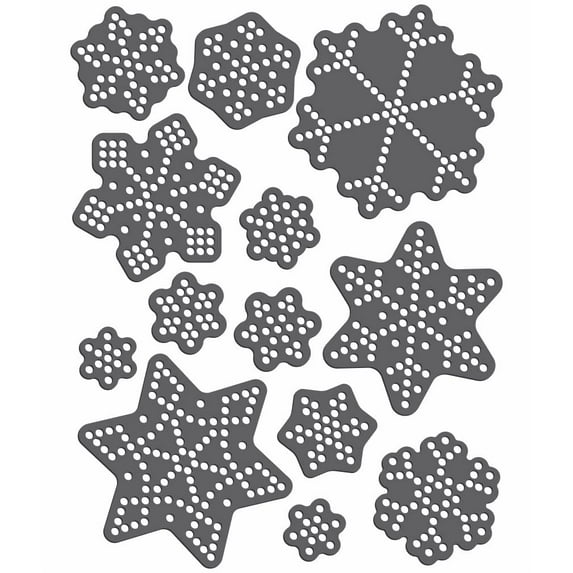 Magnetic Rhinestone Template Set - SNOWFLAKES 1" to 4" - Walmart.com